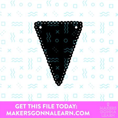 Scalloped Eyelet Banner - Makers Gonna Learn