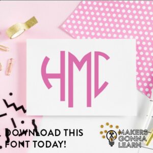 Bubble Monogram - Makers Gonna Learn