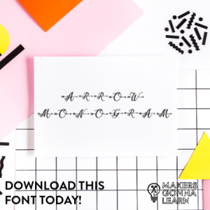 Split Monogram - Makers Gonna Learn