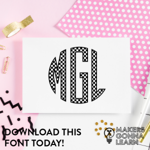 Split Monogram - Makers Gonna Learn