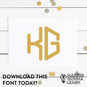 Heart Monogram - Makers Gonna Learn