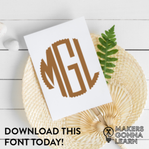 Split Monogram - Makers Gonna Learn