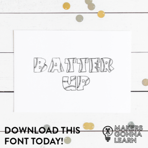 Dog Font - Makers Gonna Learn