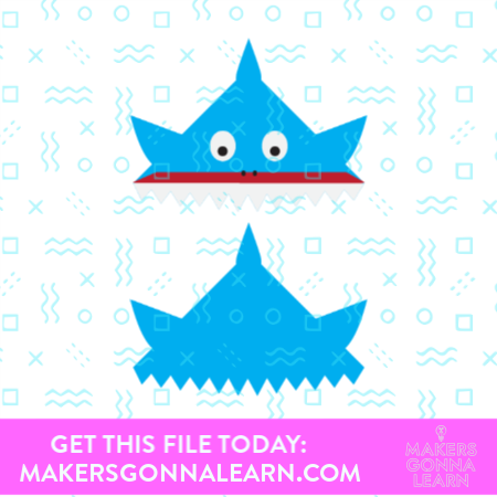 Shark Bookmark - Makers Gonna Learn