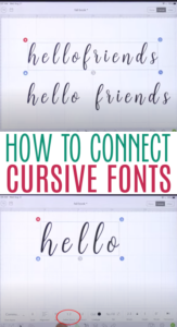 How to Connect Cursive Fonts - Makers Gonna Learn