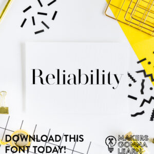 Simple Font - Makers Gonna Learn